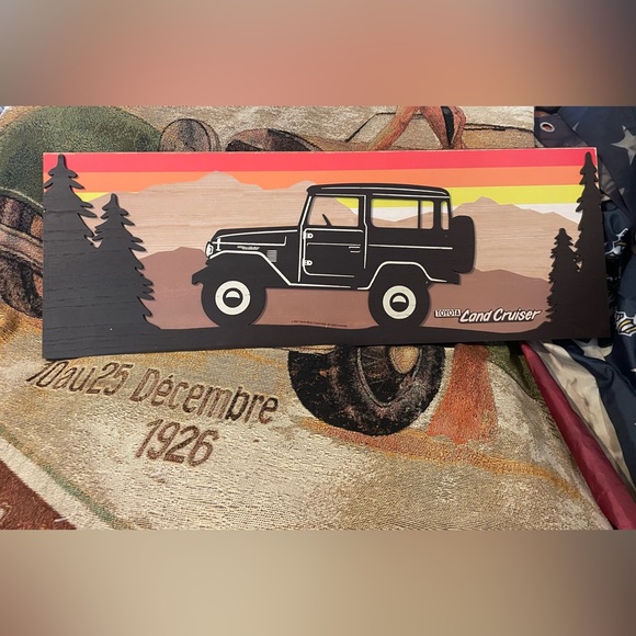Toyota | Wall Decor | Toyota Wooden Rustic Land Cruiser Sign 3d New ...